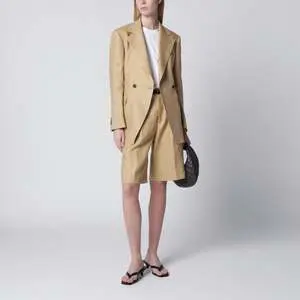 Tagliatore Effie Linen Tailored Bermuda Shorts - Beige