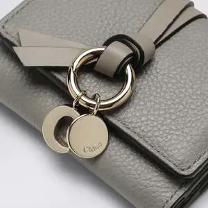 Chloé Alphabet Mini Trifold Wallet - Grey