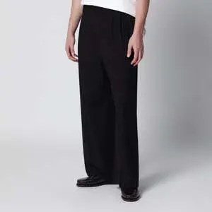 THESTROY Pinstriped Inno Trousers In Viscose Blend