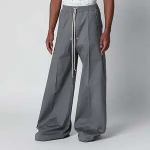 Rick Owens Wide Leg Cotton Trousers