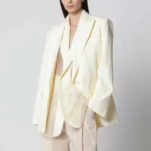 Sportmax Viscose Blend Blazer With Double Collar