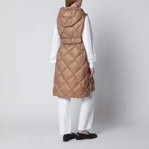 Max Mara Belted Down Jacket - Beige