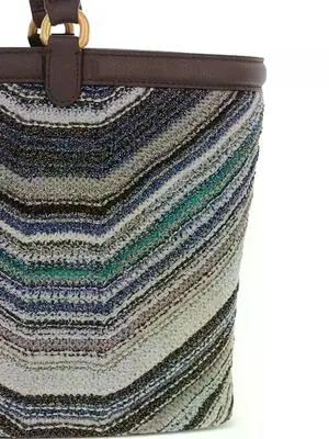 Missoni Chevron Knit Shoulder Bag - Blue