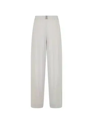 Fabiana Filippi Elasticated Wide-leg Trousers - Grey