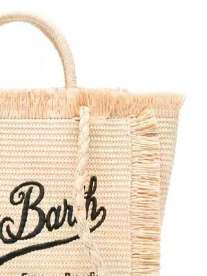 MC2 SAINT BARTH Colette Embroidered Tote Bag - Neutrals