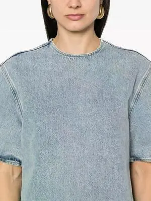 TOTEME Short-sleeve Denim Midi Dress