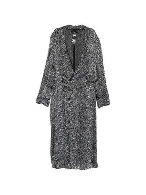 SAPIO Shawl-lapel Coat - Black