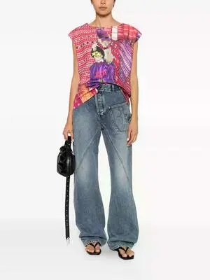 The Artistylist Graphic-print Sleeveless Top