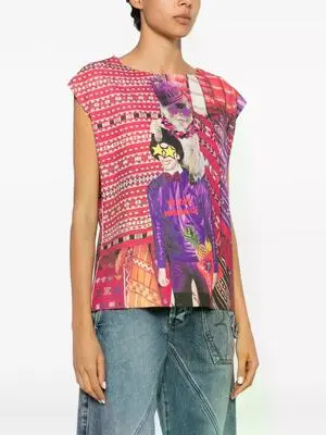 The Artistylist Graphic-print Sleeveless Top