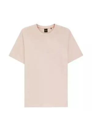 BOSS Cotton Jersey T-shirt With Logo Detail - Pink