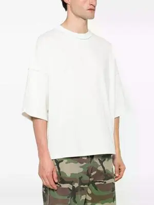 STAY HUMAN ON EARTH Dropped-shoulders T-shirt