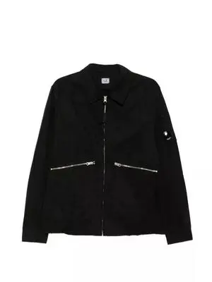 C.P. COMPANY Micro -reps Lens-detail Zip-up Shirt Jacket