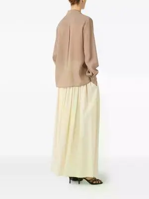 LARDINI Neck-bow Creponne Blouse