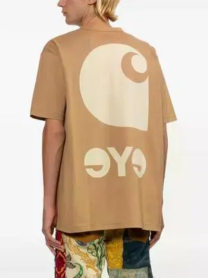 Junya Watanabe X Carhartt Logo-print Cotton T-shirt - Brown