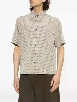 Rag & Bone Grid-pattern Short-sleeve Shirt