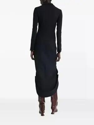 A.W.A.K.E. Mode V-neck Asymmetric Dress