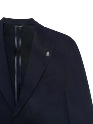 DANIELE ALESSANDRINI Peak-lapel Patch-pockets Blazer
