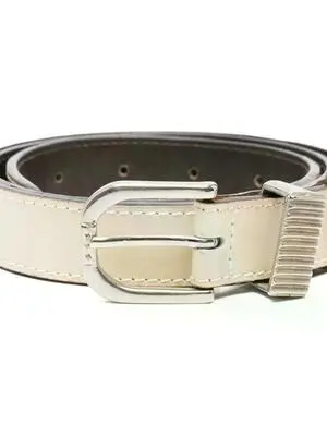 Versace 1980s Buckle Leather Belt