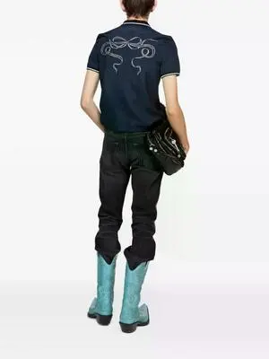 Acne Studios Embroidered Button-up Shirt - Blue