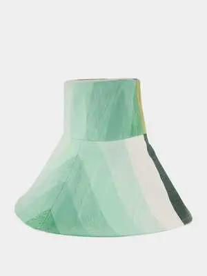 MARRAKSHI LIFE Striped Cotton Sun Hat - Green