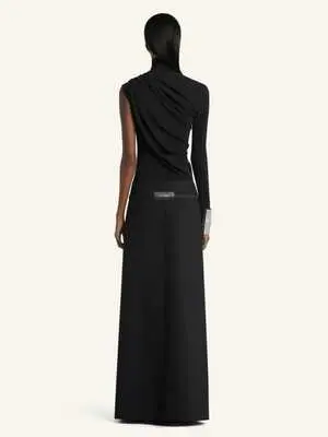 COURREGES Long Wool Skirt With Belt