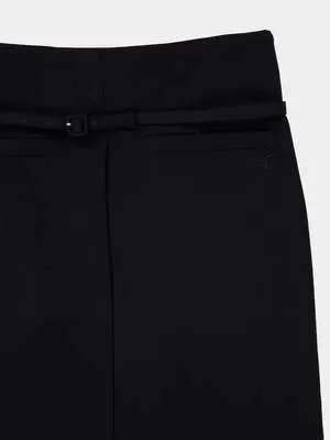 COURREGES Long Wool Skirt With Belt
