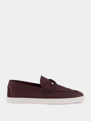 CHRISTIAN LOUBOUTIN Amara Chambeliboat Leather Boat Shoes - Brown