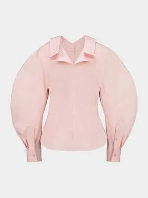 Givenchy Silk Slashed Poplin Shirt - Pink