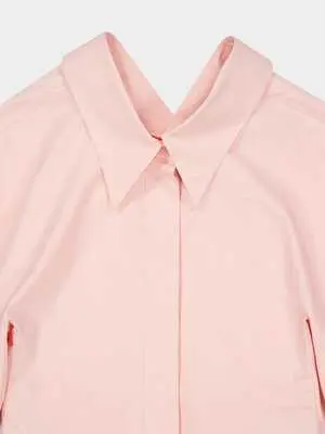 Givenchy Silk Slashed Poplin Shirt - Pink