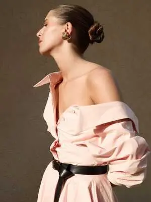 Givenchy Silk Slashed Poplin Shirt - Pink