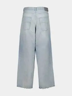 Balenciaga Organic Cotton Japanese Twill Pants - Blue