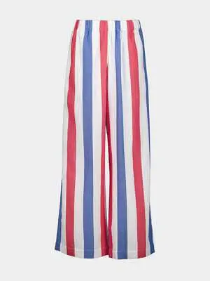 MARRAKSHI LIFE Stripe 55 Palazzo Cotton Pants - Multicolour