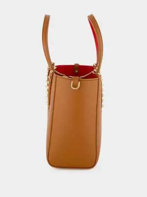 CHRISTIAN LOUBOUTIN Cabata Mini Tote Bag - Brown