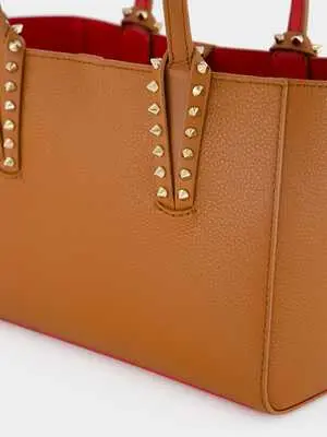 CHRISTIAN LOUBOUTIN Cabata Mini Tote Bag - Brown