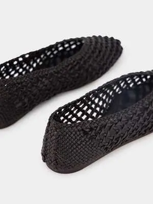 Le Monde Beryl Regency Knotted Ballerinas - Black