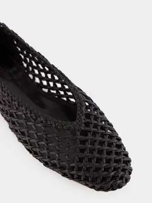 Le Monde Beryl Regency Knotted Ballerinas - Black
