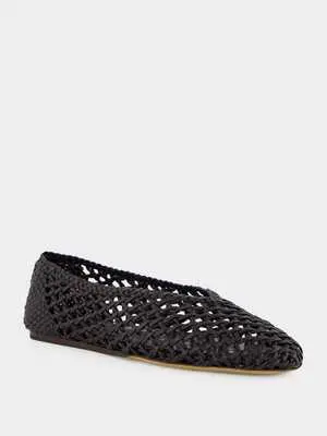 Le Monde Beryl Regency Knotted Ballerinas - Black