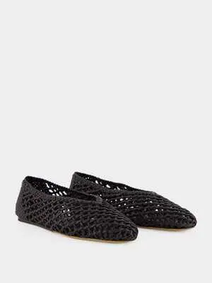 Le Monde Beryl Regency Knotted Ballerinas - Black