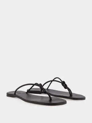 Dragon Diffusion Flat Rope Leather Sandals