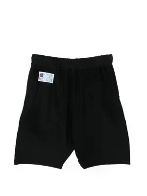 Undercover X Champion Logo-embossed Shorts - Black