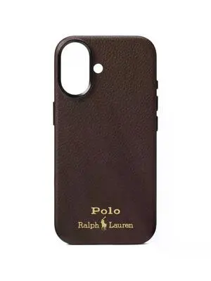 Polo Ralph Lauren Iphone 16 Grained Phone Case - Brown