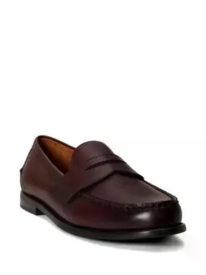 Polo Ralph Lauren Alston Burnished Leather Penny Loafers - Brown