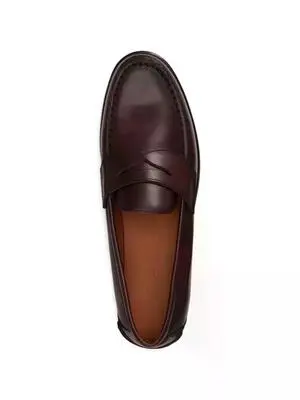 Polo Ralph Lauren Alston Burnished Leather Penny Loafers - Brown