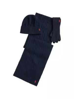 Polo Ralph Lauren Cable-knit Scarf Set