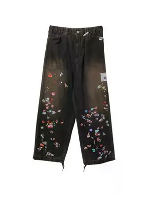 Mihara Yasuhiro All-over Graphic Print Jeans
