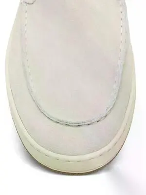 LANVIN Stitched Panelled Loafers - Neutrals