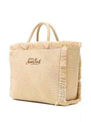 MC2 SAINT BARTH Colette Crystal-embellished Tote Bag - Neutrals