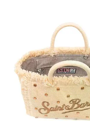 MC2 SAINT BARTH Colette Crystal-embellished Tote Bag - Neutrals