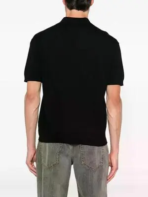 Imperial Short-sleeve Cotton Polo Shirt - Black