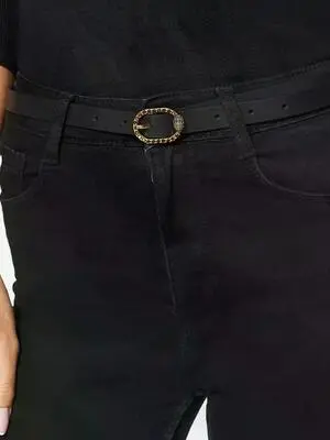 Kurt Geiger Mayfair 18 Crystal-embellished Leather Belt